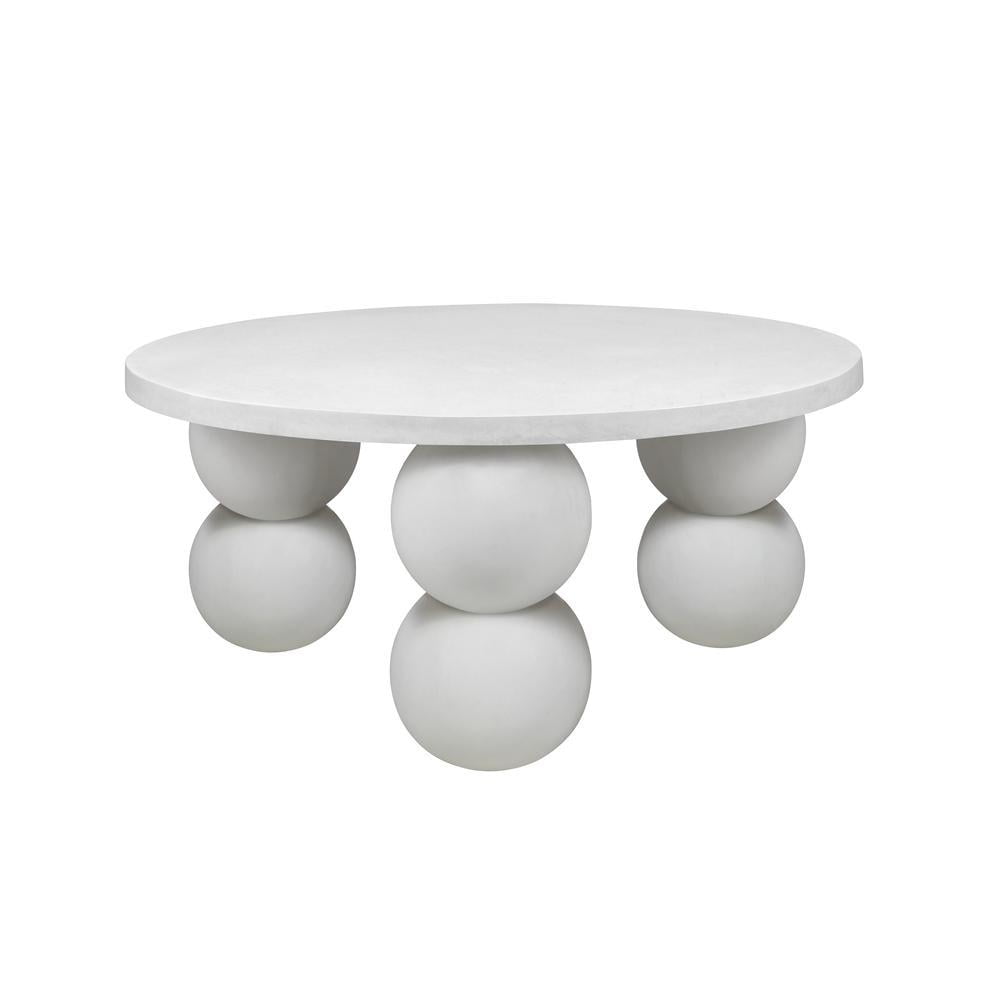 Dani Round Dining Table in Ivory - Walmart.com