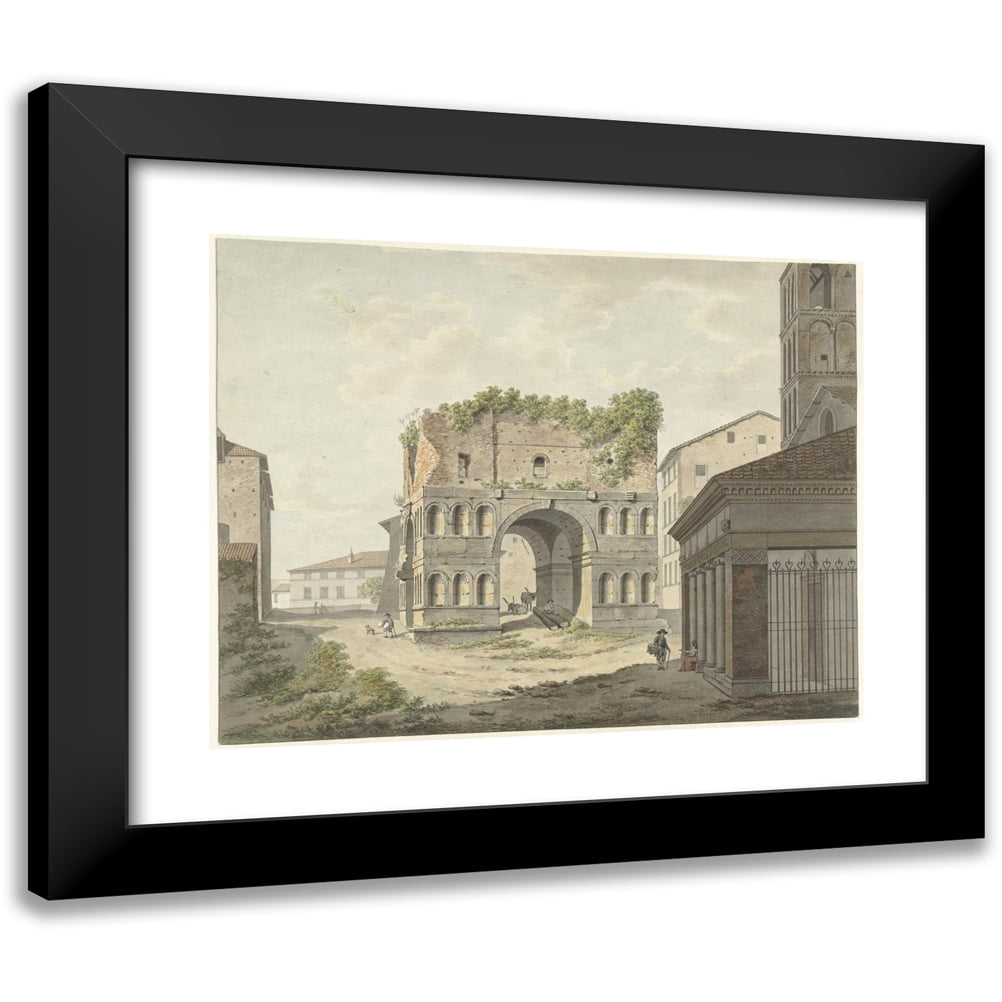 Daniël Dupré 14x12 Black Modern Framed Museum Art Print Titled - The Arch of Janus Quadrifons ...