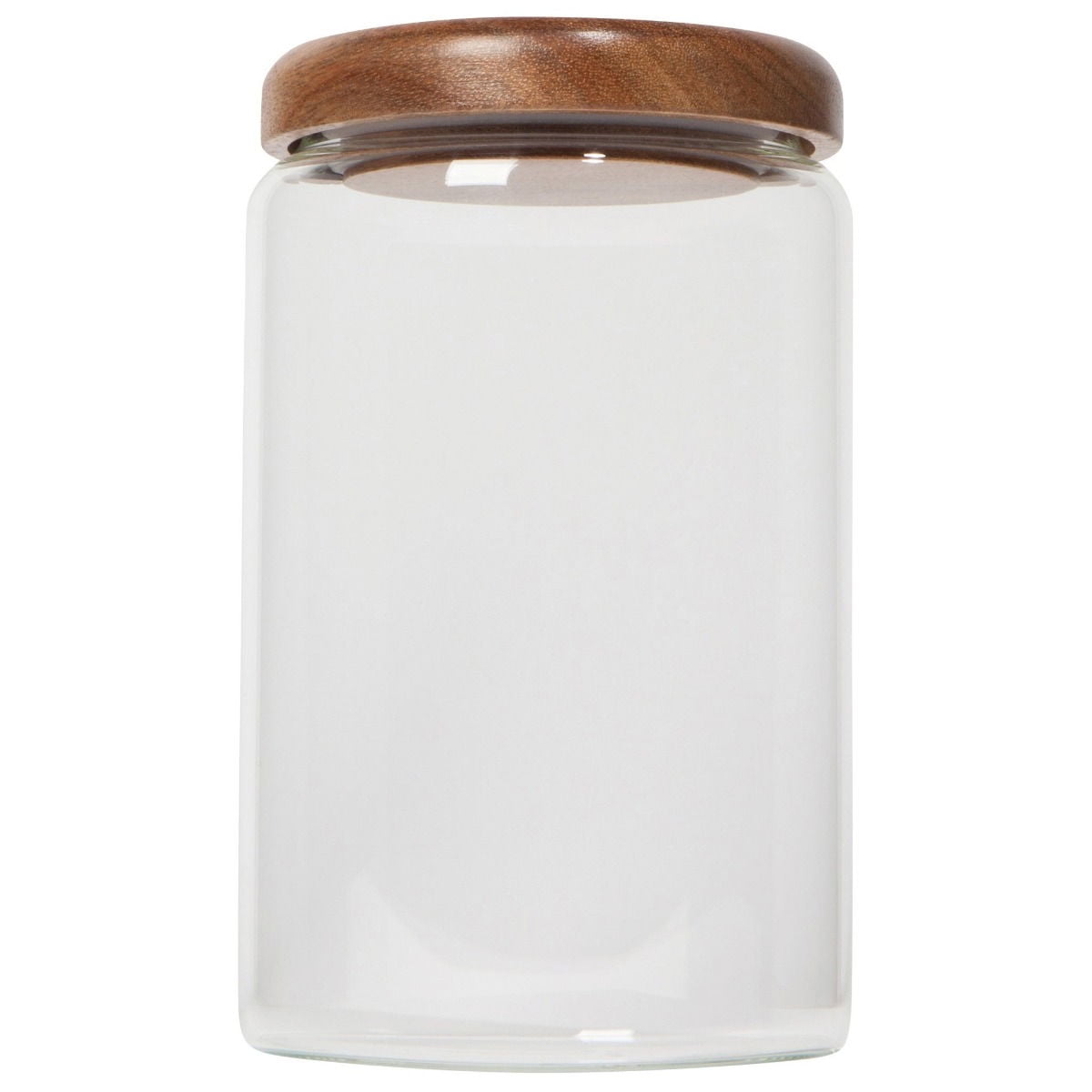 Danica Heirloom Acacia Wood Medium Glass Jar | 32oz - Walmart.com