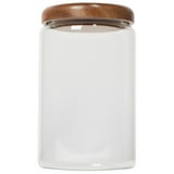 Danica Heirloom Acacia Wood Medium Glass Jar | 32oz - Walmart.com