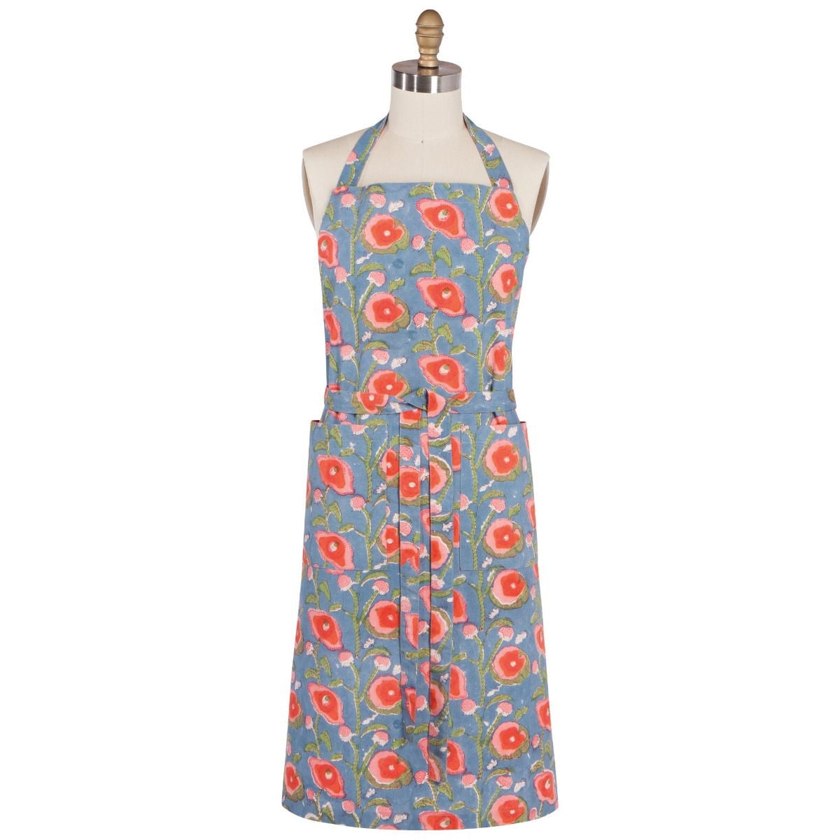 Danica Heirloom Block Print Apron | Poppy - Walmart.com