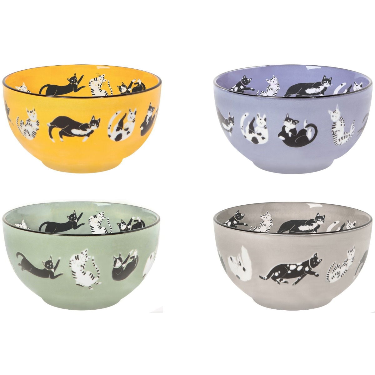Danica Jubilee Everyday Bowls (Set of 4) | Meow & Furever - Walmart.com