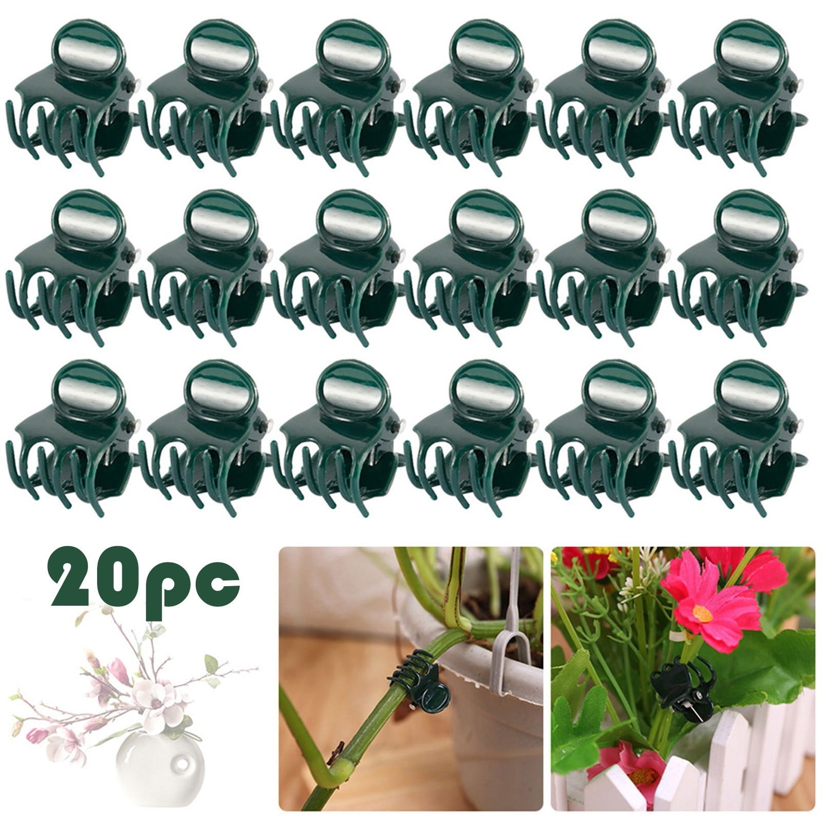 Danieerclosy 20/100-Pack Orchid Plant Support Clips - Phalaenopsis ...