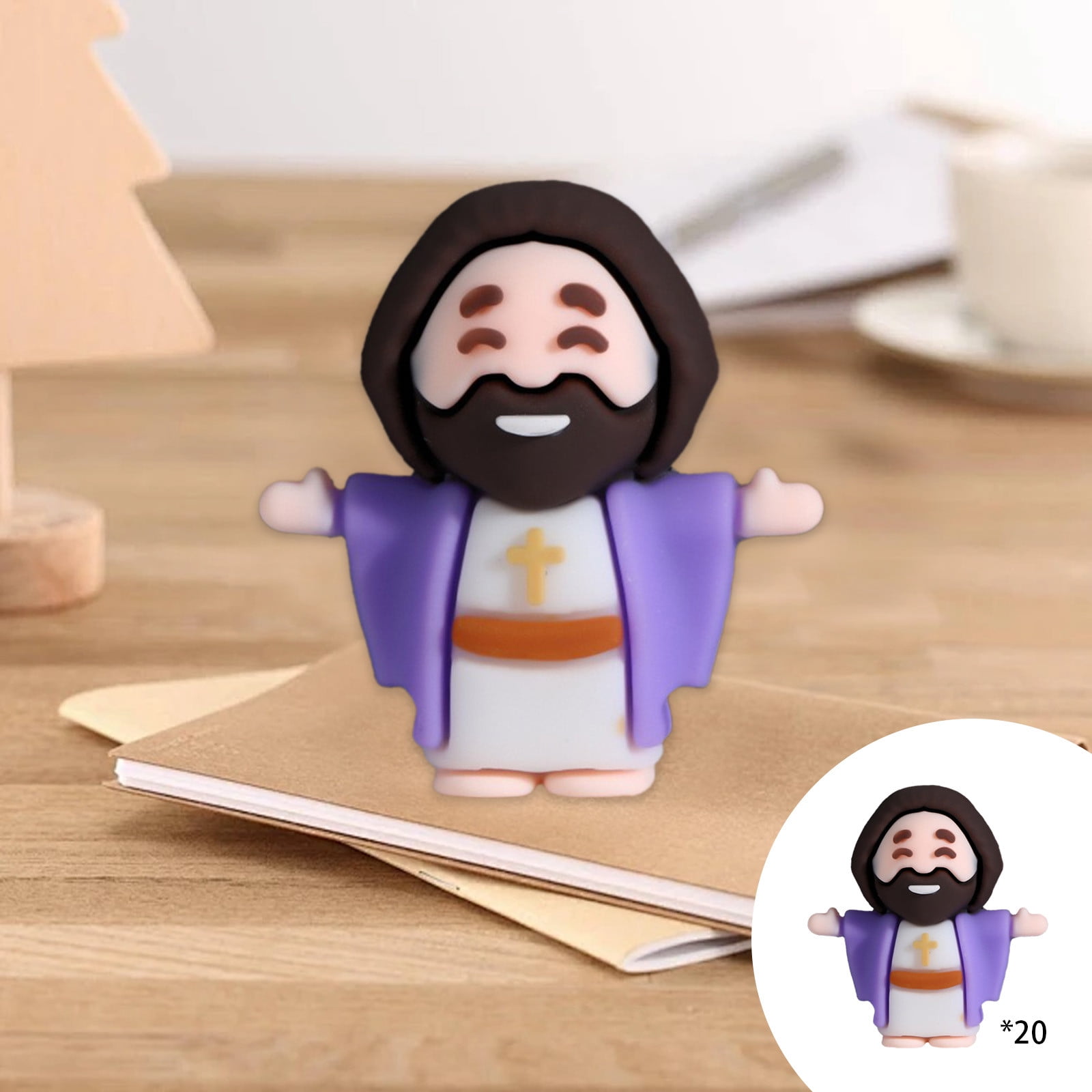 Danieerclosy 20 Pcs Religious Figurines Gift Set - Classic Christ Dolls ...