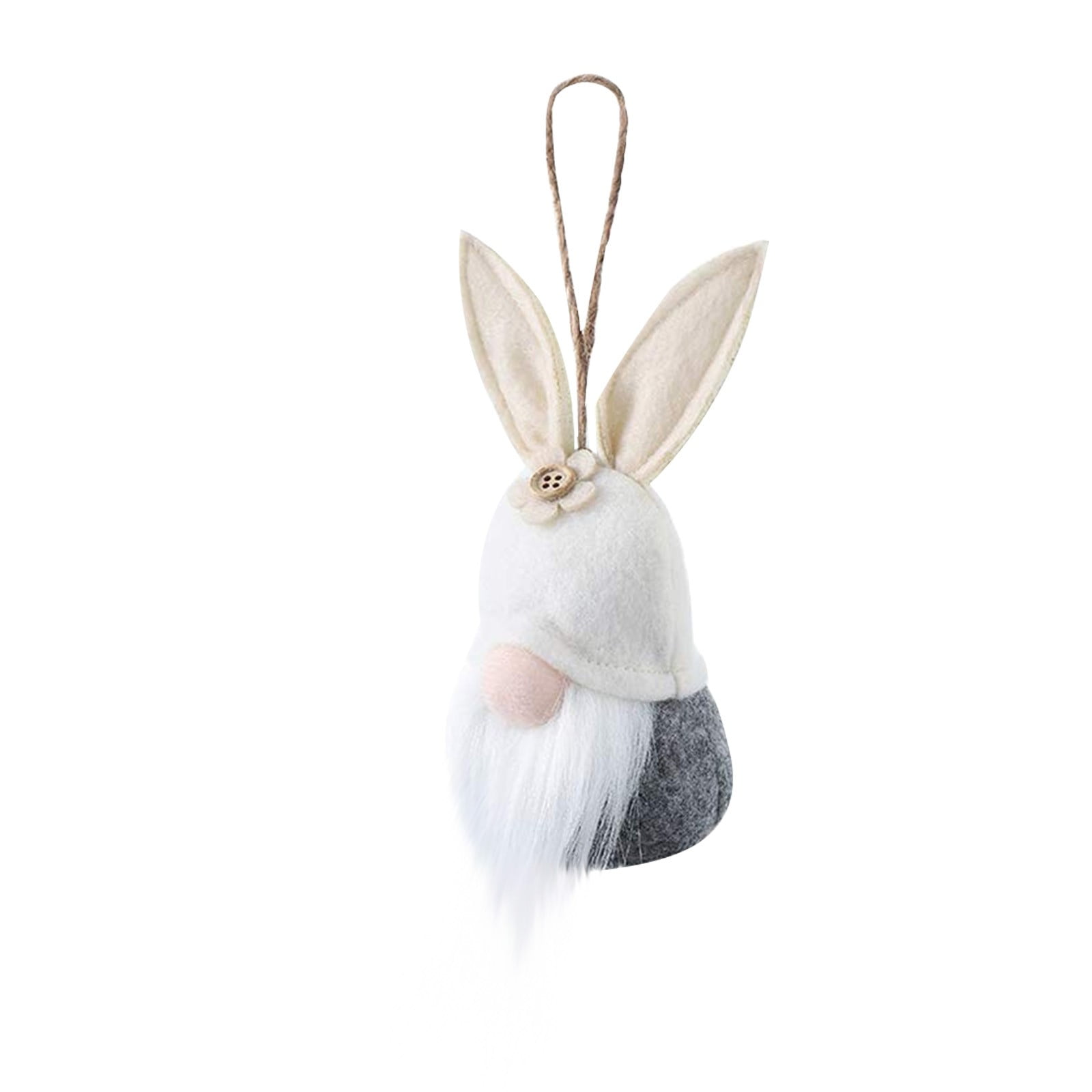 Danieerclosy Easter Bunny Doll with Wool Pendants - Faceless Elderly ...