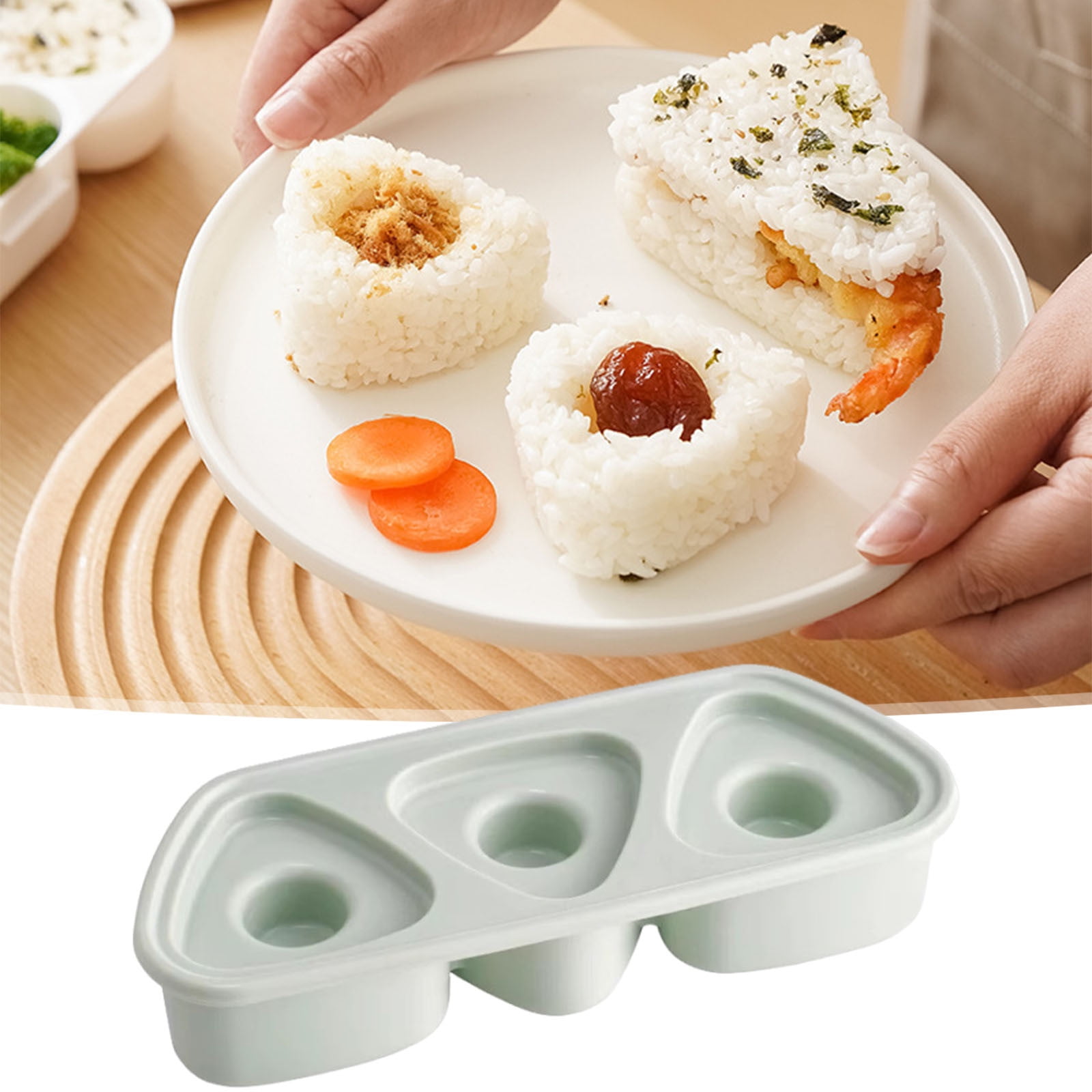Danieerclosy Essential Organizing Tools, Onigiri Portable Lunch Box Seaweed Sushi Home Rice ...