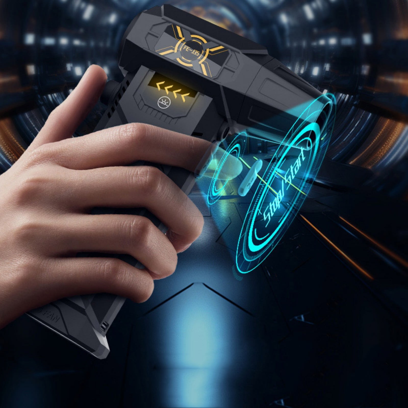 Danieerclosy High-Velocity Portable Turbofan with 3 Speed Settings ...