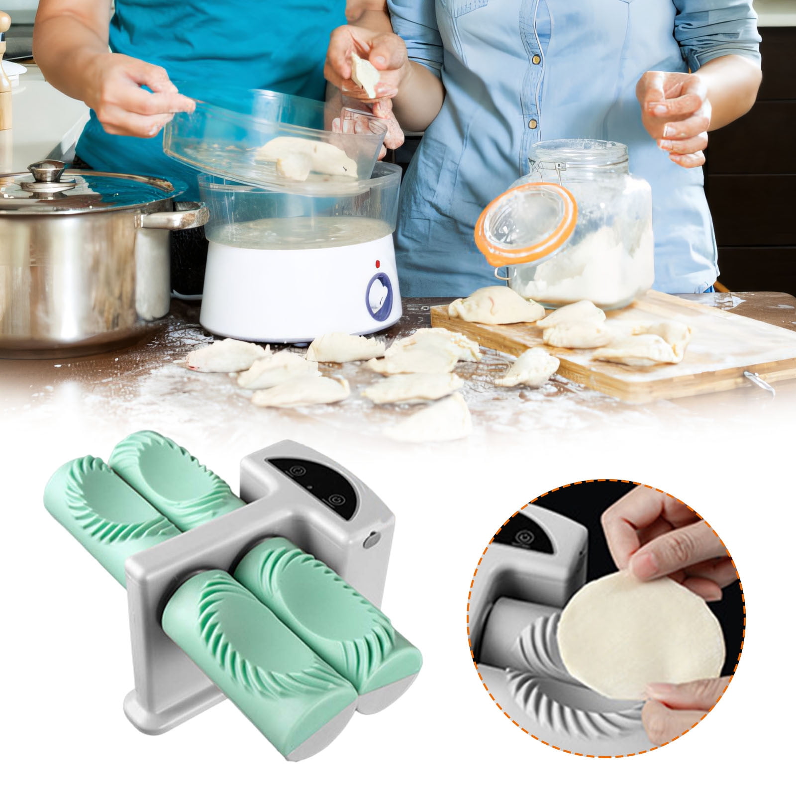 Danieerclosy Kitchen Tools, Dumpling Maker Double Headed Dumpling Maker ...