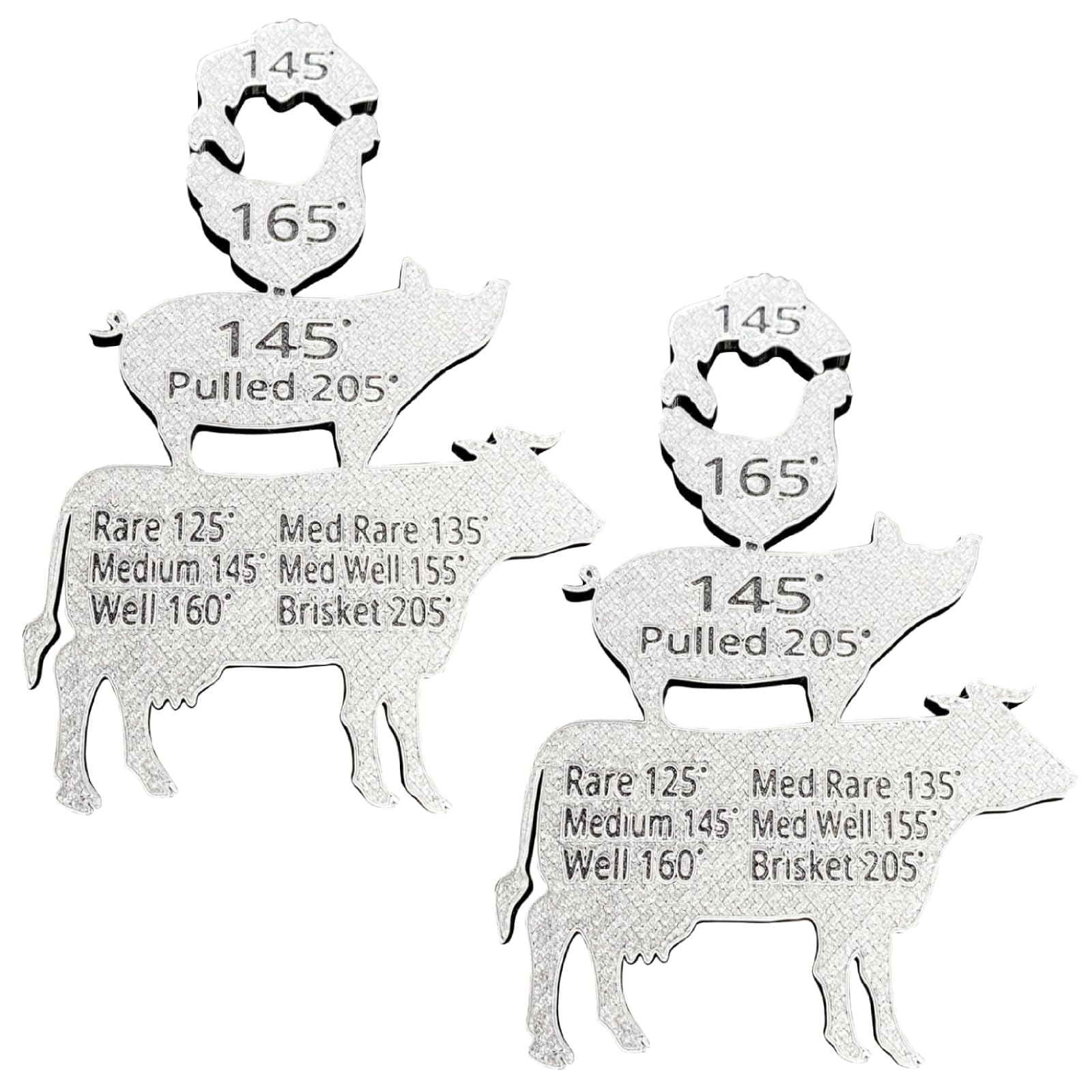 Danieerclosy Metal Meat Temperature Magnet, Animal Temperature Magnet ...