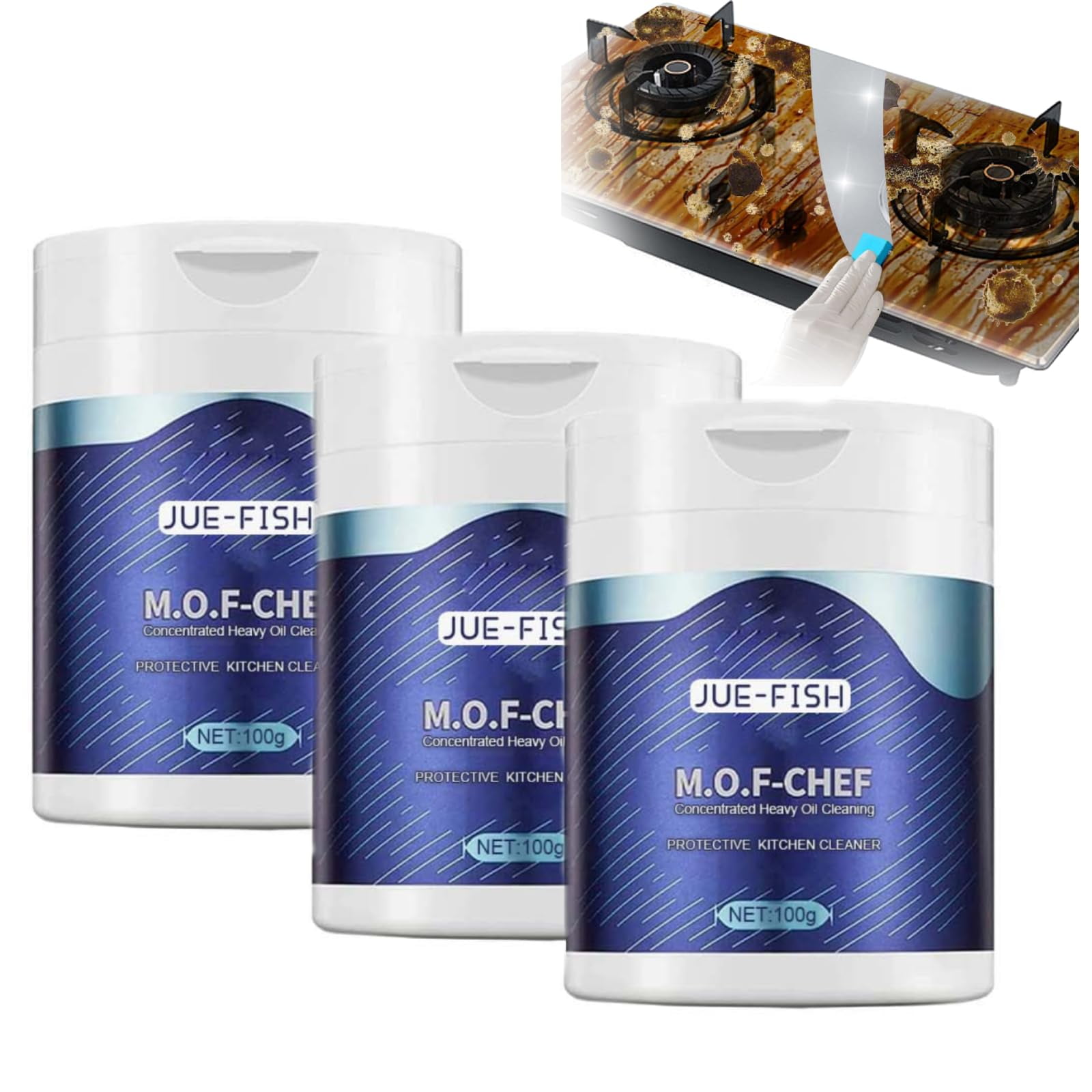 Danieerclosy Mof Chef Cleaner Powder, M.O.F-CHEF Kitchen Cleaner Powder ...