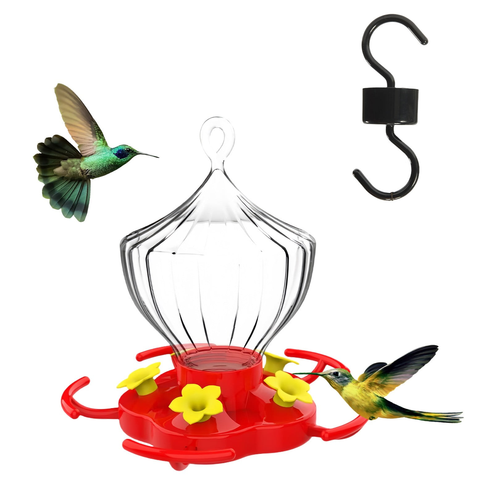 Danieerclosy Pumpkin-Shaped Hummingbird Feeder, Ant-Proof Hanging ...