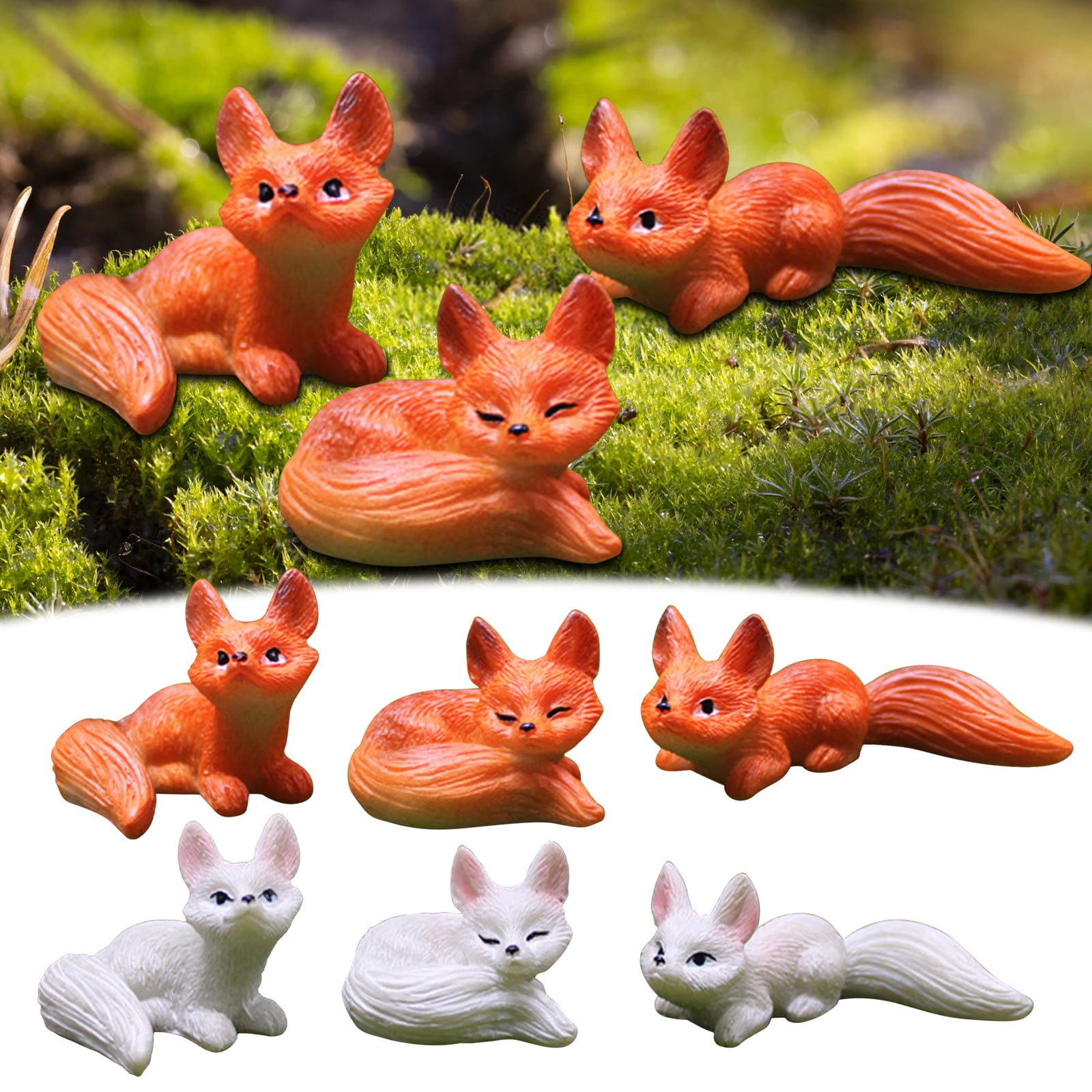 Danieerclosy Resin Fox Garden Ornament, Waterproof Poolside Decor for ...