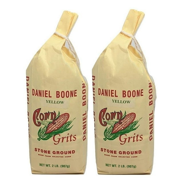 Daniel Boone Gluten-Free Fresh Stone Ground Yellow Corn Grits, 2-2 lb ...