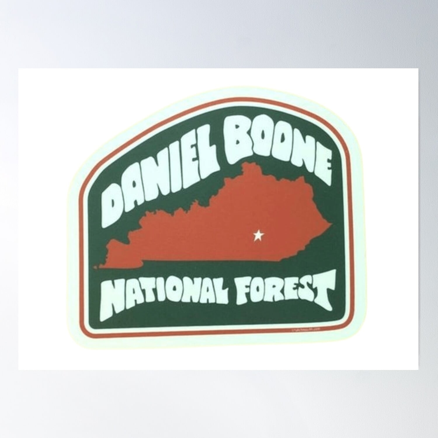 Daniel Boone National Forest Kentucky Poster Wall Art, Modern Wall ...