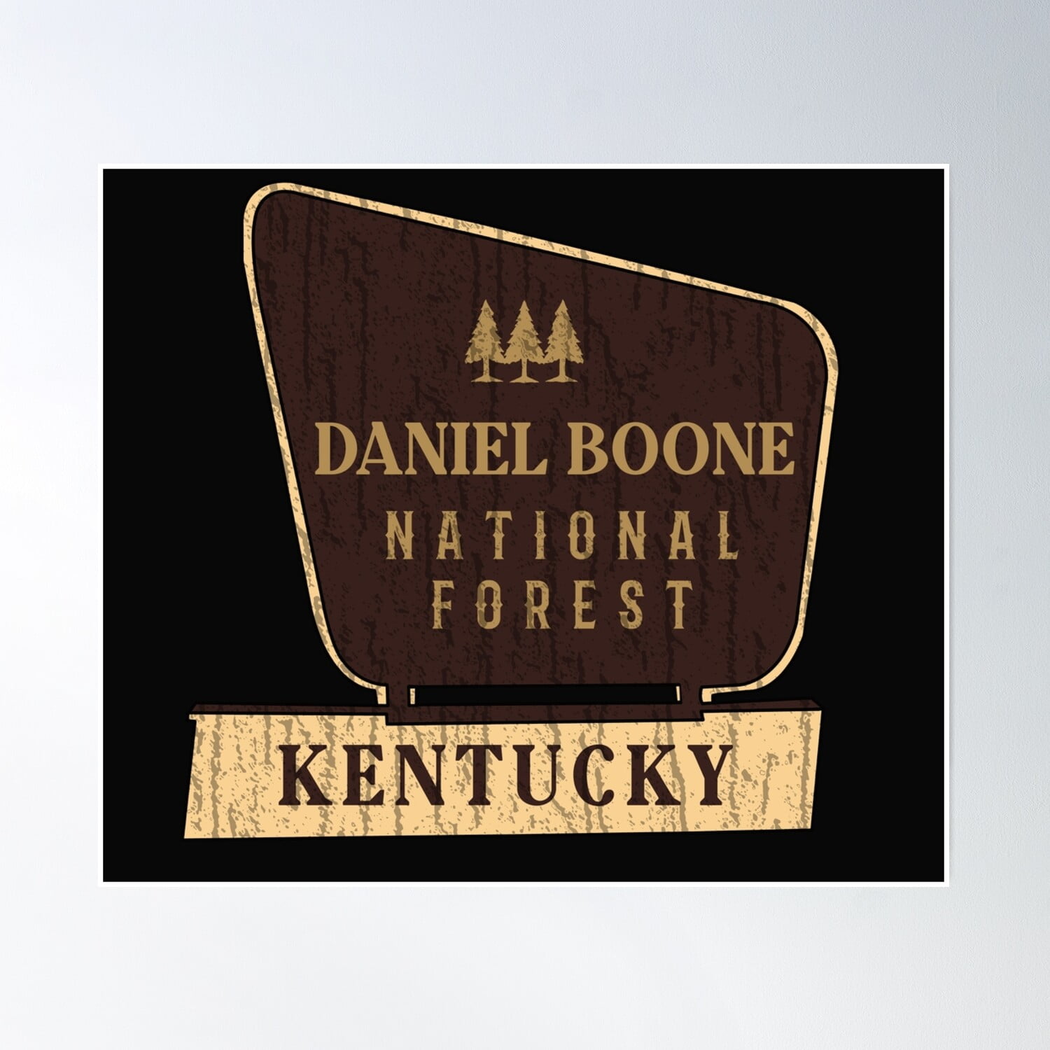 Daniel Boone National Forest Poster Wall Art, Modern Wall Decor, 12x18 ...