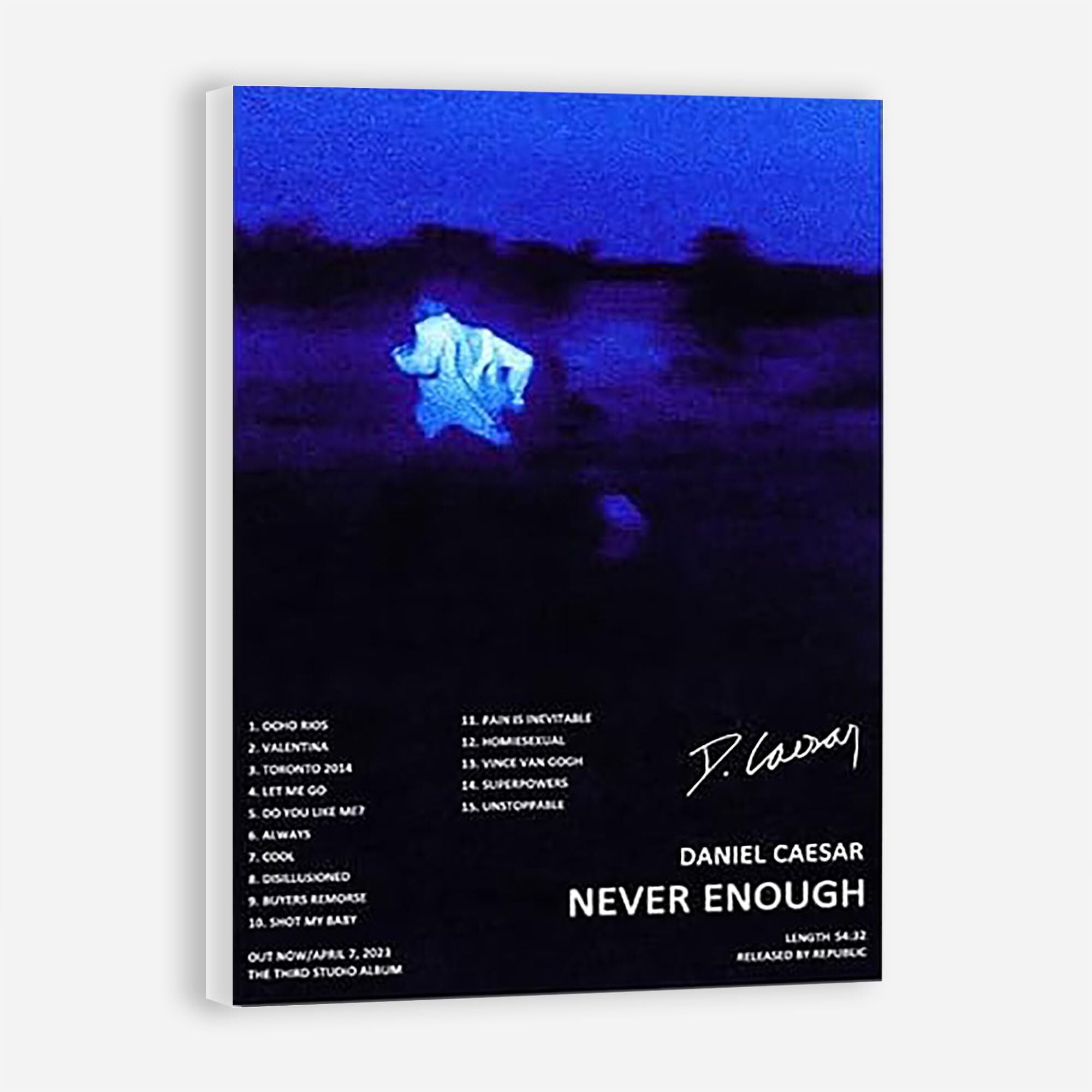 Daniel Caesar Album Cover Canvas Poster, Bedroom Decor Landscape Office ...