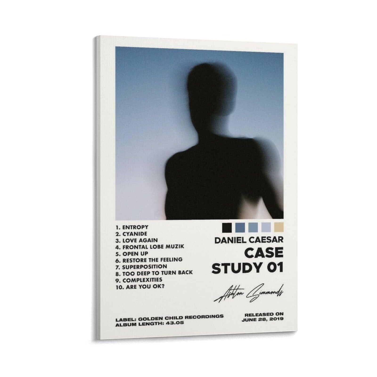Daniel Caesar Case Study 01 6 Canvas Poster Bedroom Decoration ...