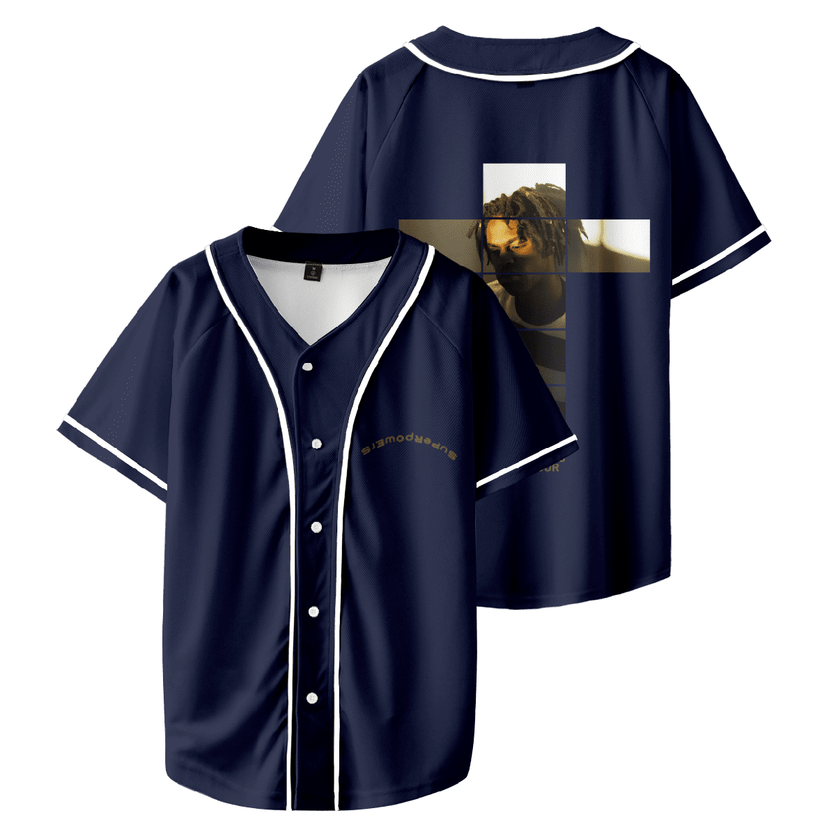 Daniel Caesar Merch Superpowers World Tour Baseball Shirt Unisex T-Shirt Short Sleeve Tee Casual ...