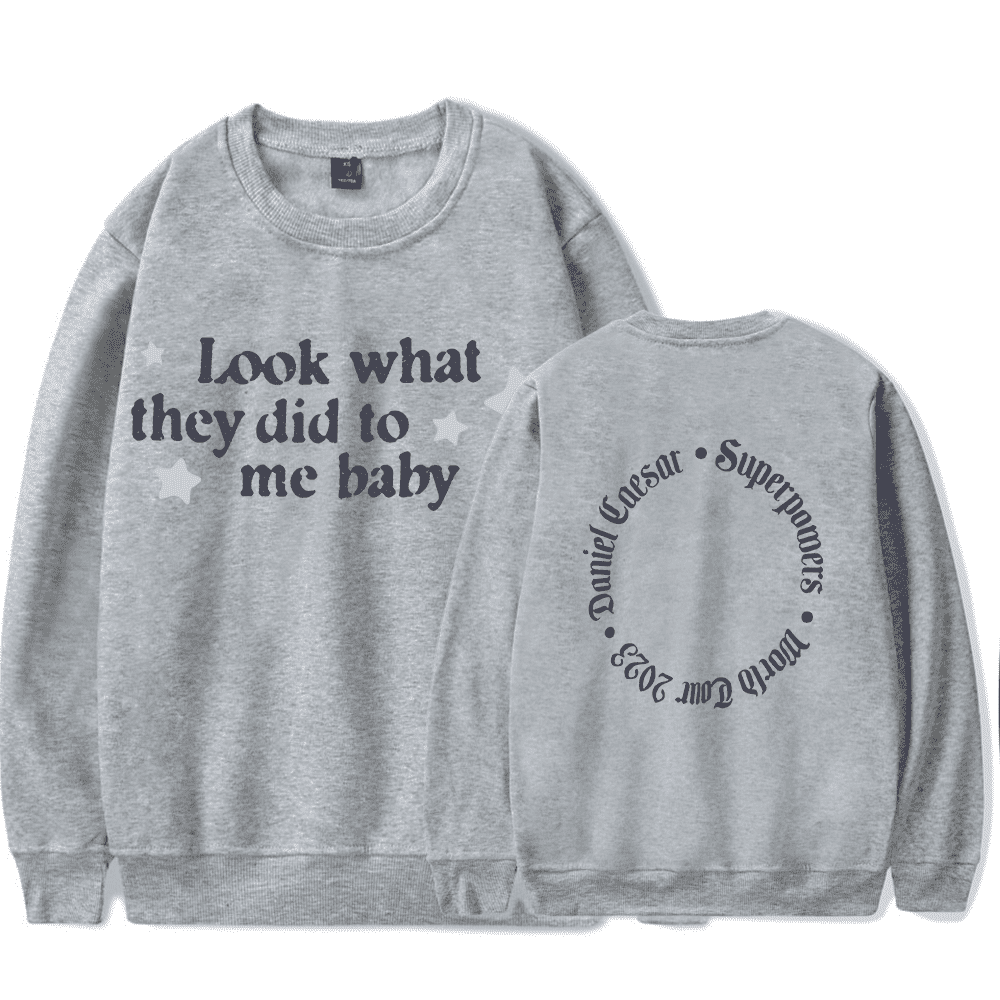 Daniel Caesar Merch Sweatshirt Look What They Did to Me Baby Summer ...