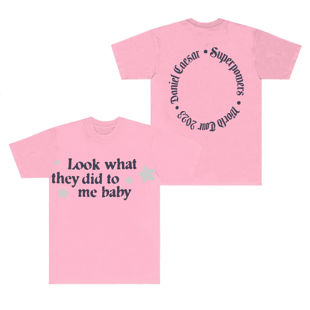 Daniel Caesar Merch T-Shirt Superpowers World Tour Look What They Did ...