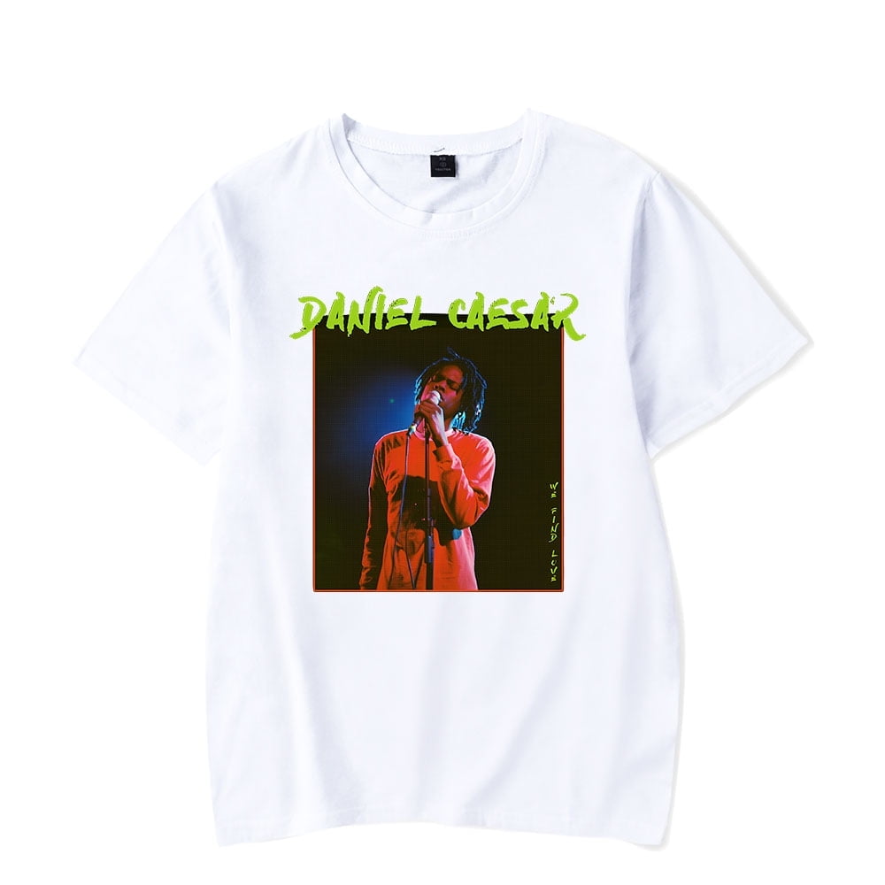 Daniel Caesar Merch T-Shirt We Find Love Photo Printed Short Sleeve Top ...