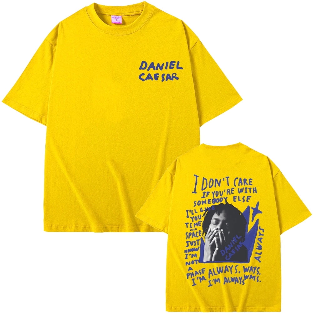 Daniel Caesar Never Enough Merch Unisex Oversized Soft Cotton Crewneck T-Shirt - Hip Hop Graphic ...