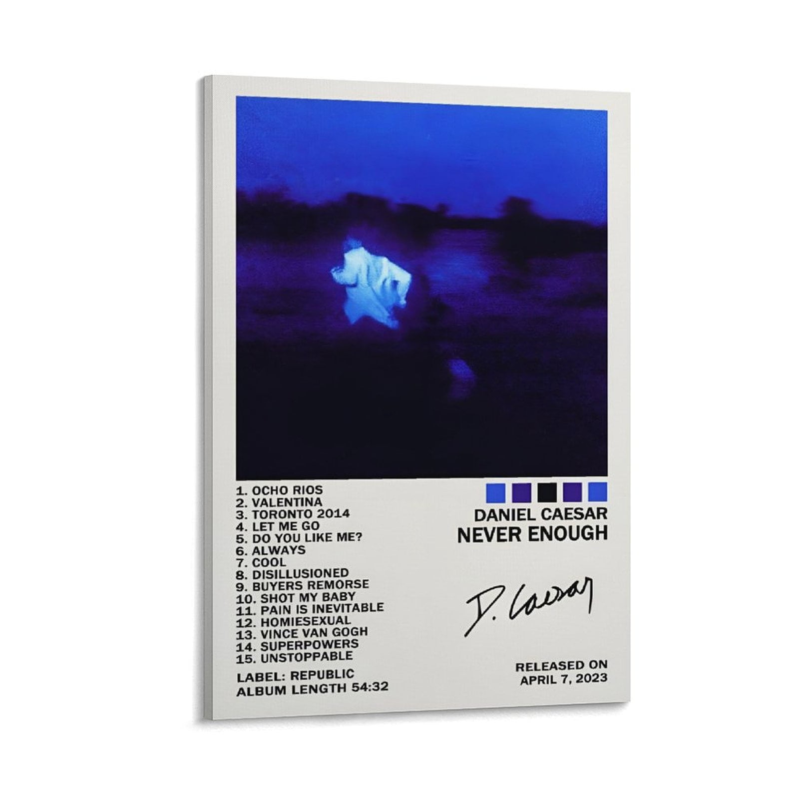 Daniel Caesar Never Enough(nunca Suficiente) Artworks Canvas Poster ...