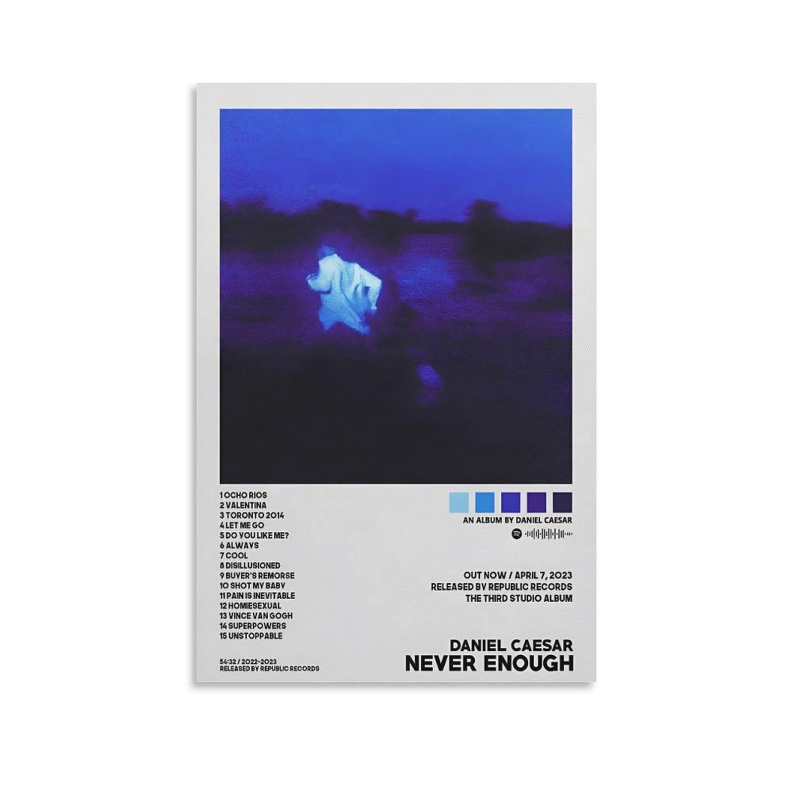 Daniel Caesar Poster (10) Canvas Poster Wall Art Picture Prints Hanging Photo Gift Decor Home ...