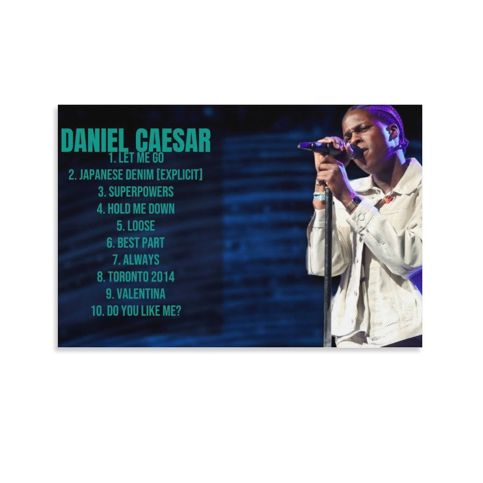 Daniel Caesar Poster (11) Room Aesthetic Poster Print Art Wall Painting ...