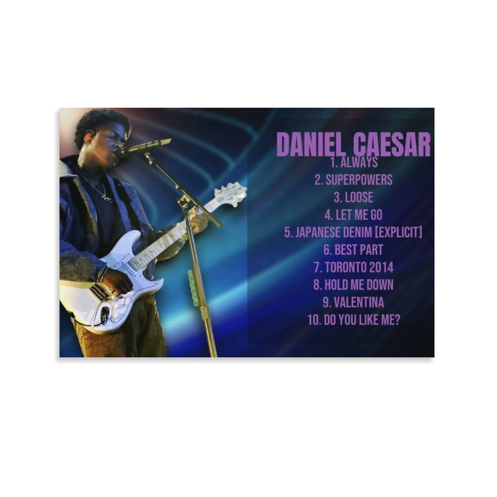 Daniel Caesar Poster (14) Poster Cool Artworks Painting Wall Art Canvas ...