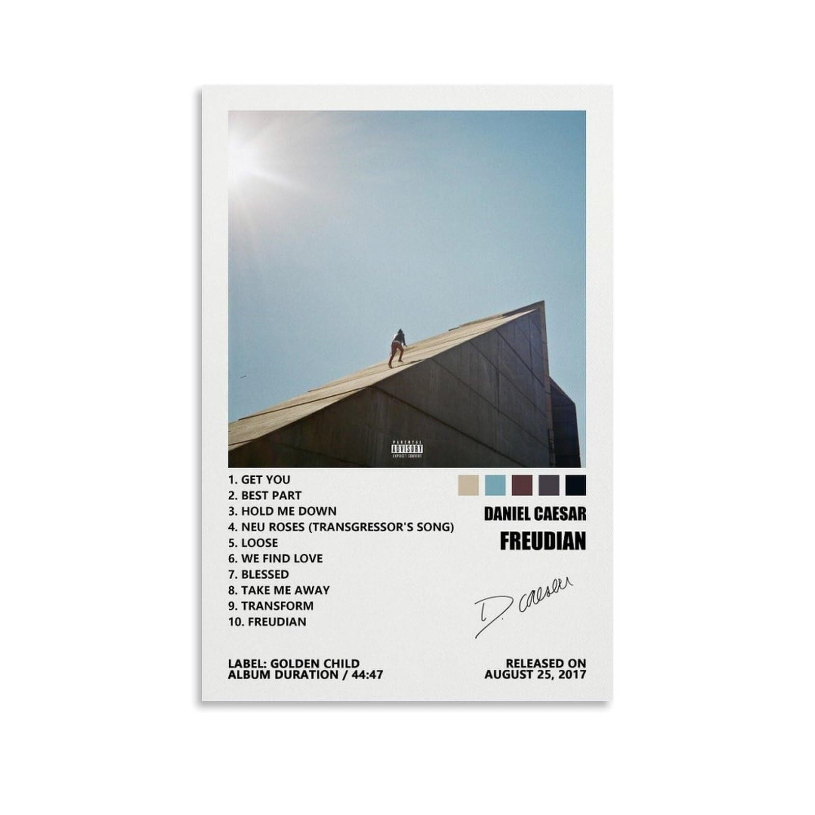 Daniel Caesar Poster Freudian Music Album Cover Posters For Room Canvas ...