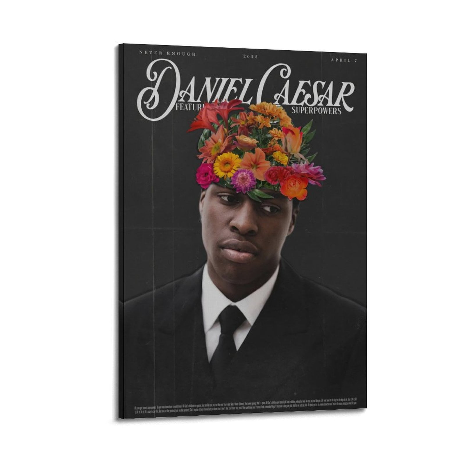Daniel Caesar Poster Wall Art Canvas Aesthetic Music And Movies ...