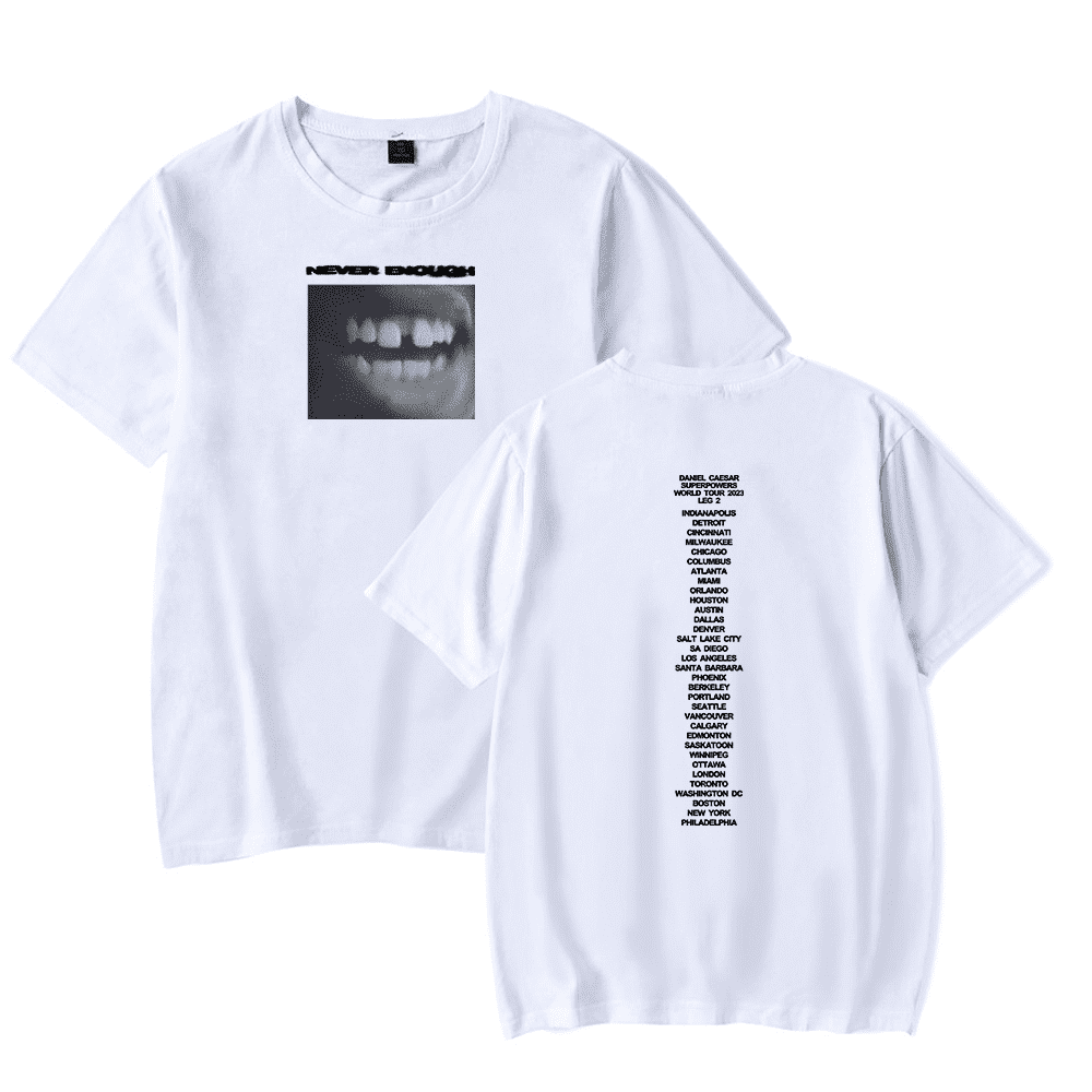 Daniel Caesar Superpowers World Tour Merchandise Short - Sleeve T ...