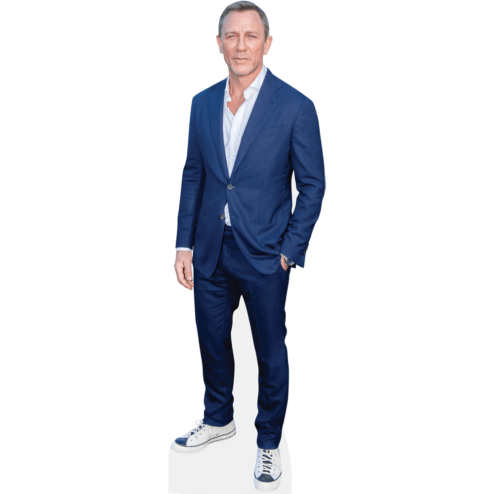Daniel Craig (Blue Suit) Lifesize Cardboard Cutout Standee - Walmart.com