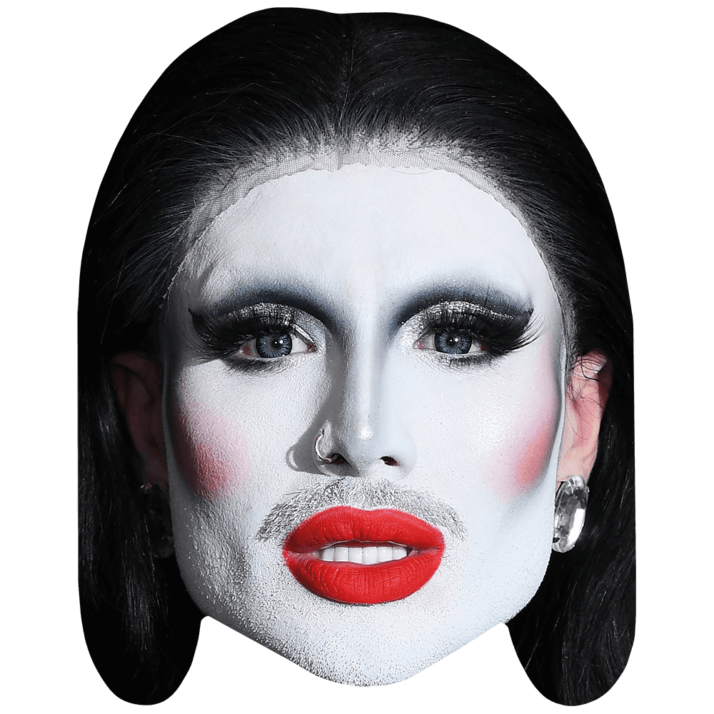 Daniel Curtis (Lipstick) Celebrity Mask, Flat Card Face, Fancy Dress ...