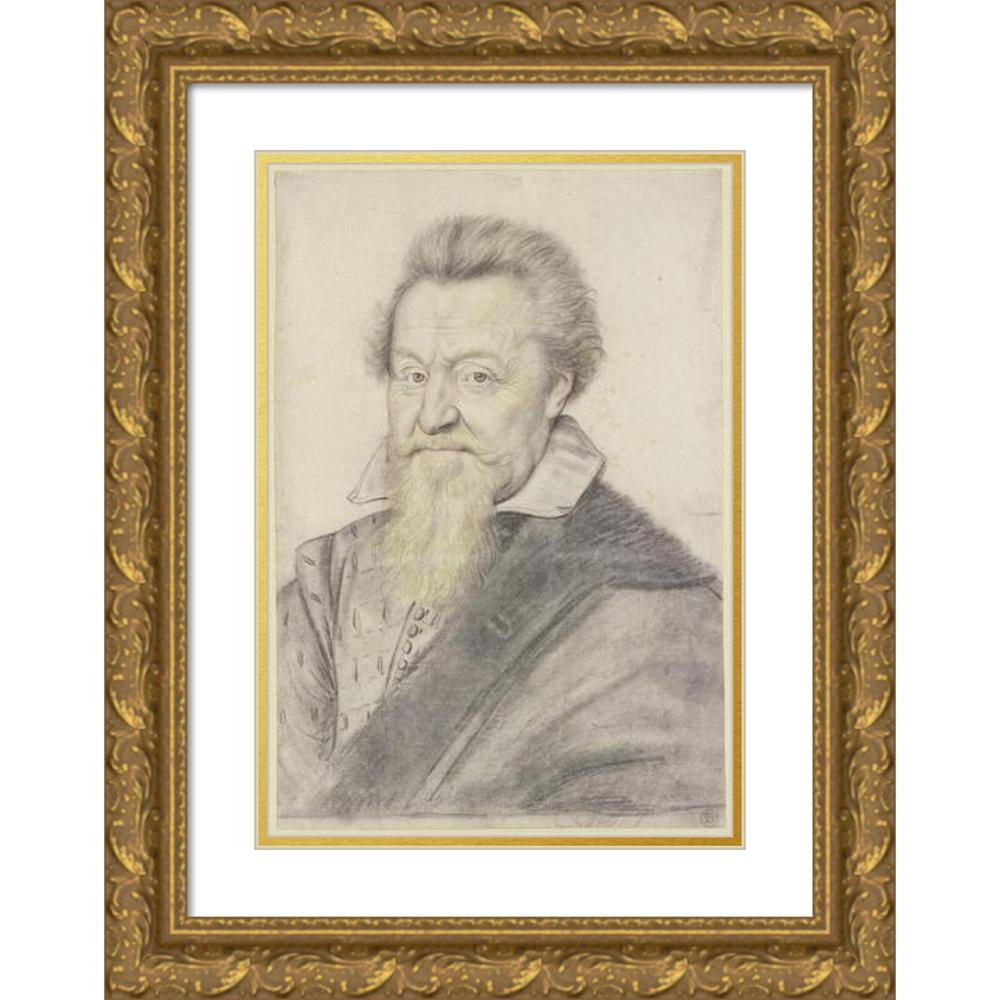 Daniel Dumonstier 14x18 Gold Ornate Wood Frame and Double Matted Museum ...