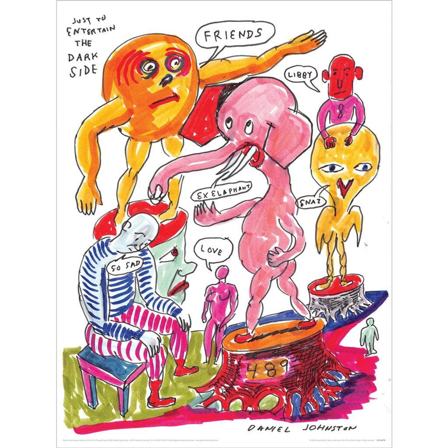 Daniel Johnston Entertain Print - Walmart.com