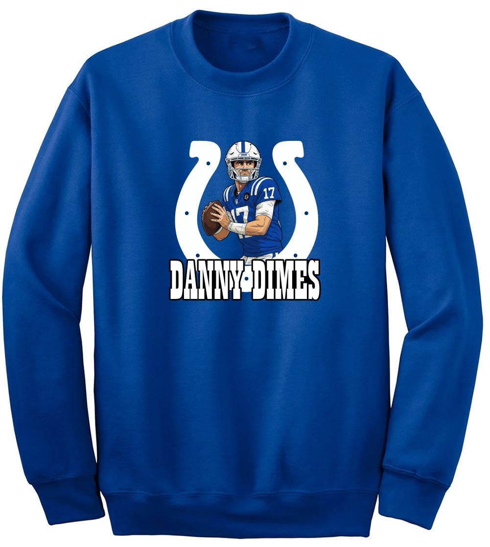 Daniel Jones Danny Dimes Indianapolis Crew Neck Sweatshirt - Walmart.com