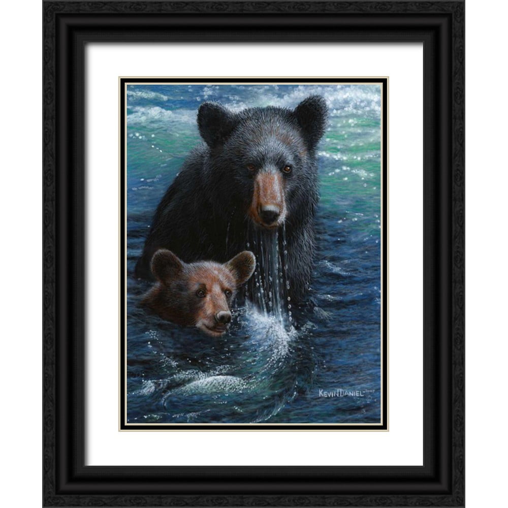 Daniel, Kevin 15x18 Black Ornate Wood Framed with Double Matting Museum ...