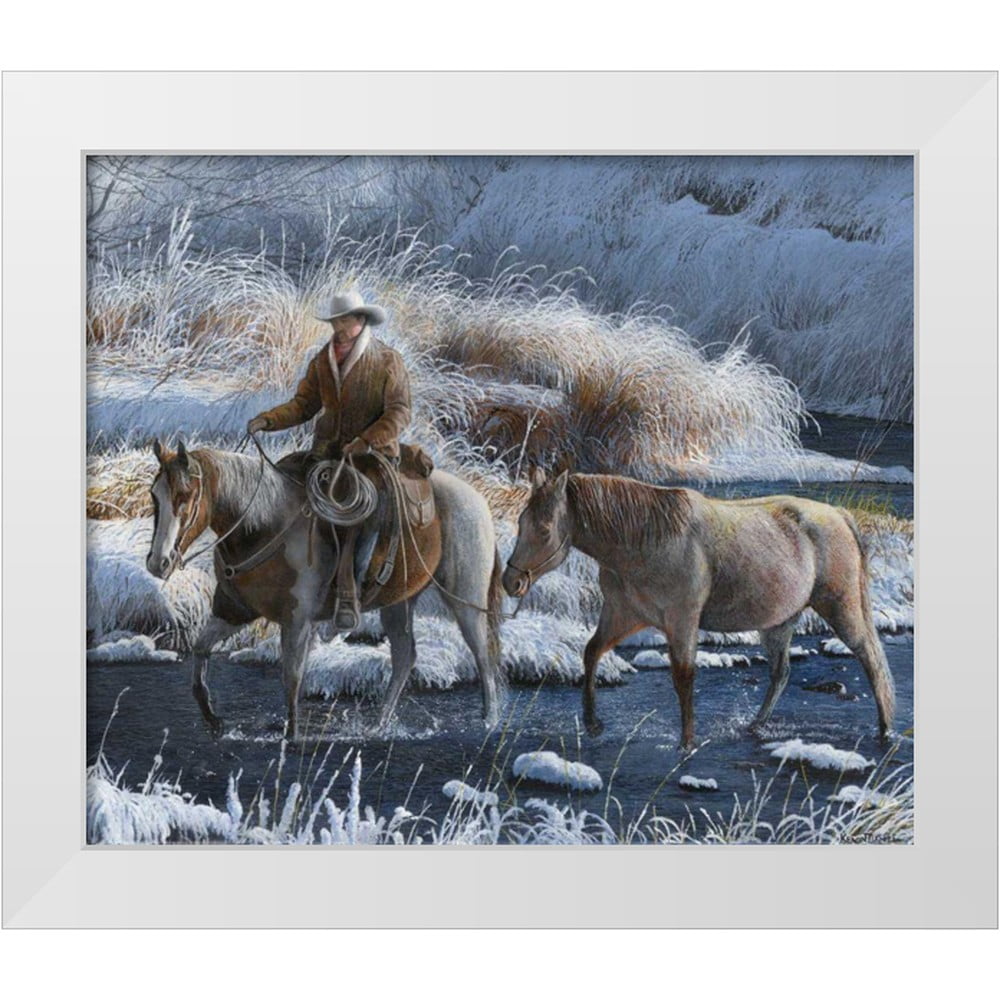 Daniel, Kevin 23x20 White Modern Wood Framed Museum Art Print Titled ...