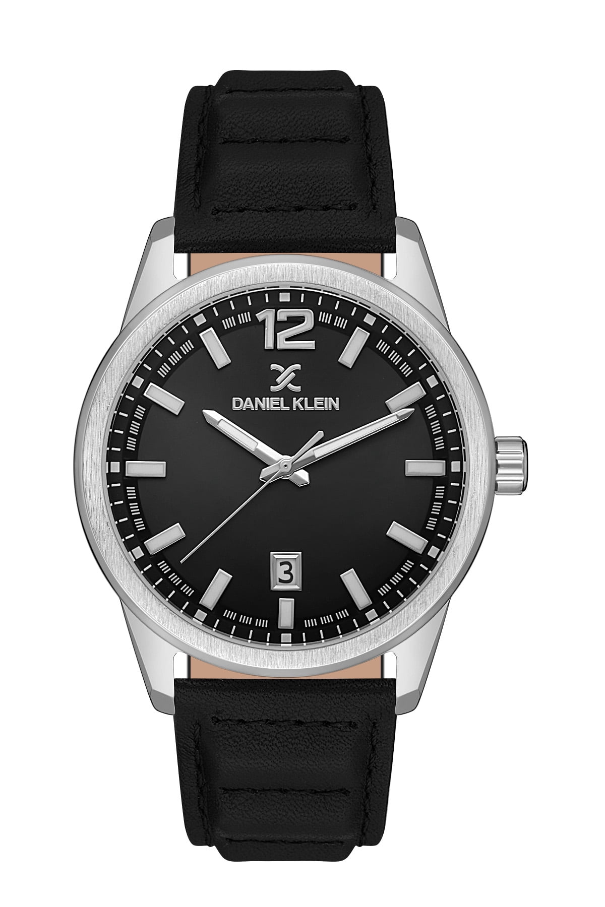 Daniel Klein 42mm Mens Analog Watch, Vintage Leather Aviator Strap ...