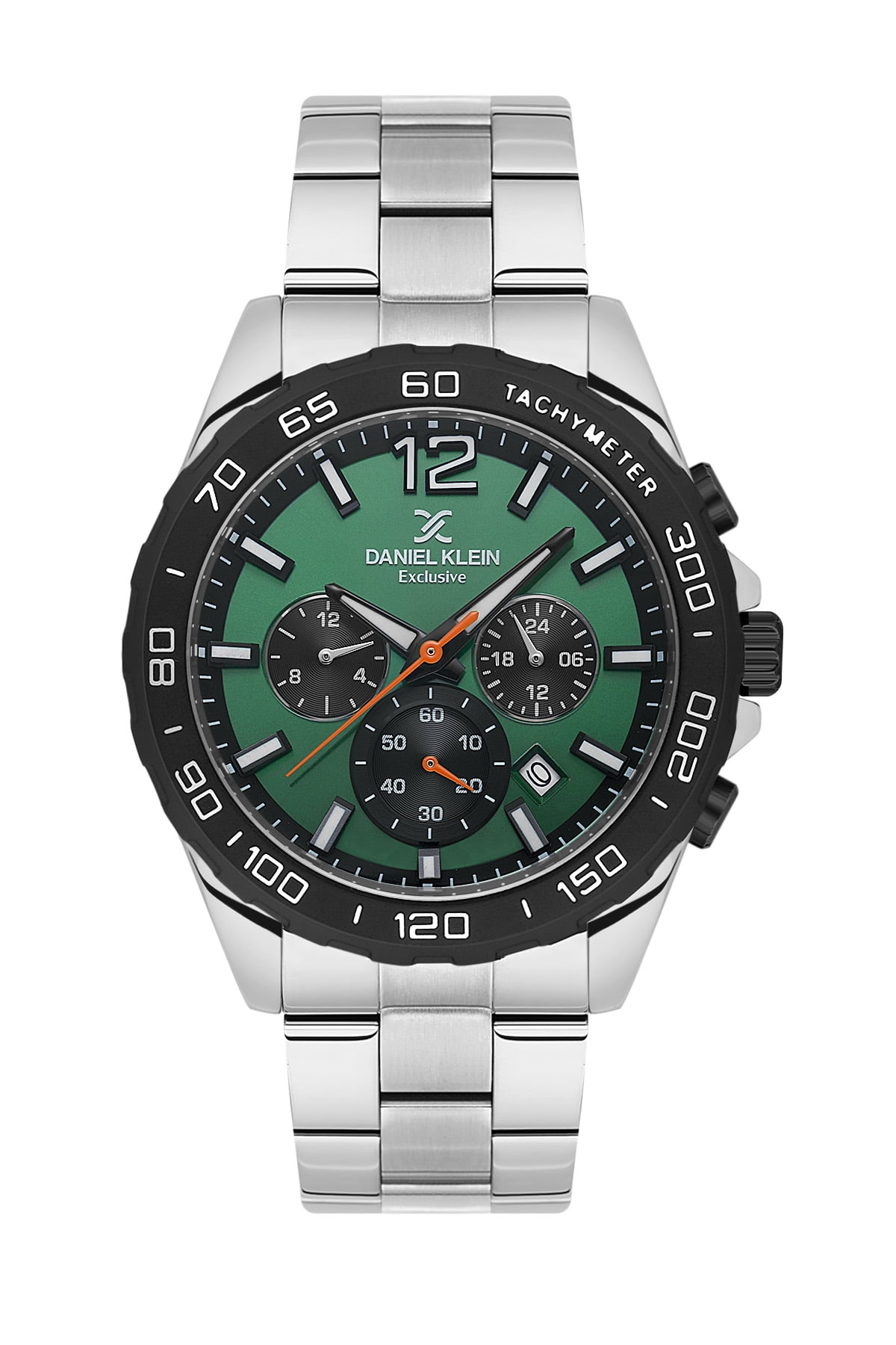 Daniel Klein 44mm Mens Multifunction Watch, Stainless Steel Band, 12 ...