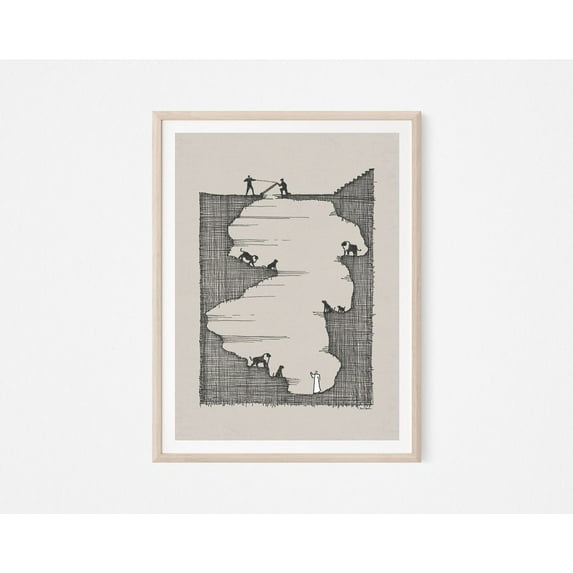 Daniel In The Lions' Den, Digital Print!, Daniel 6, King Darius And Daniel, Bible Poster, Bible ...