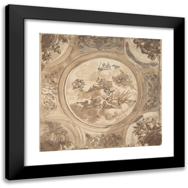 Daniel Marot the Elder 15x15 Black Modern Framed Museum Art Print ...