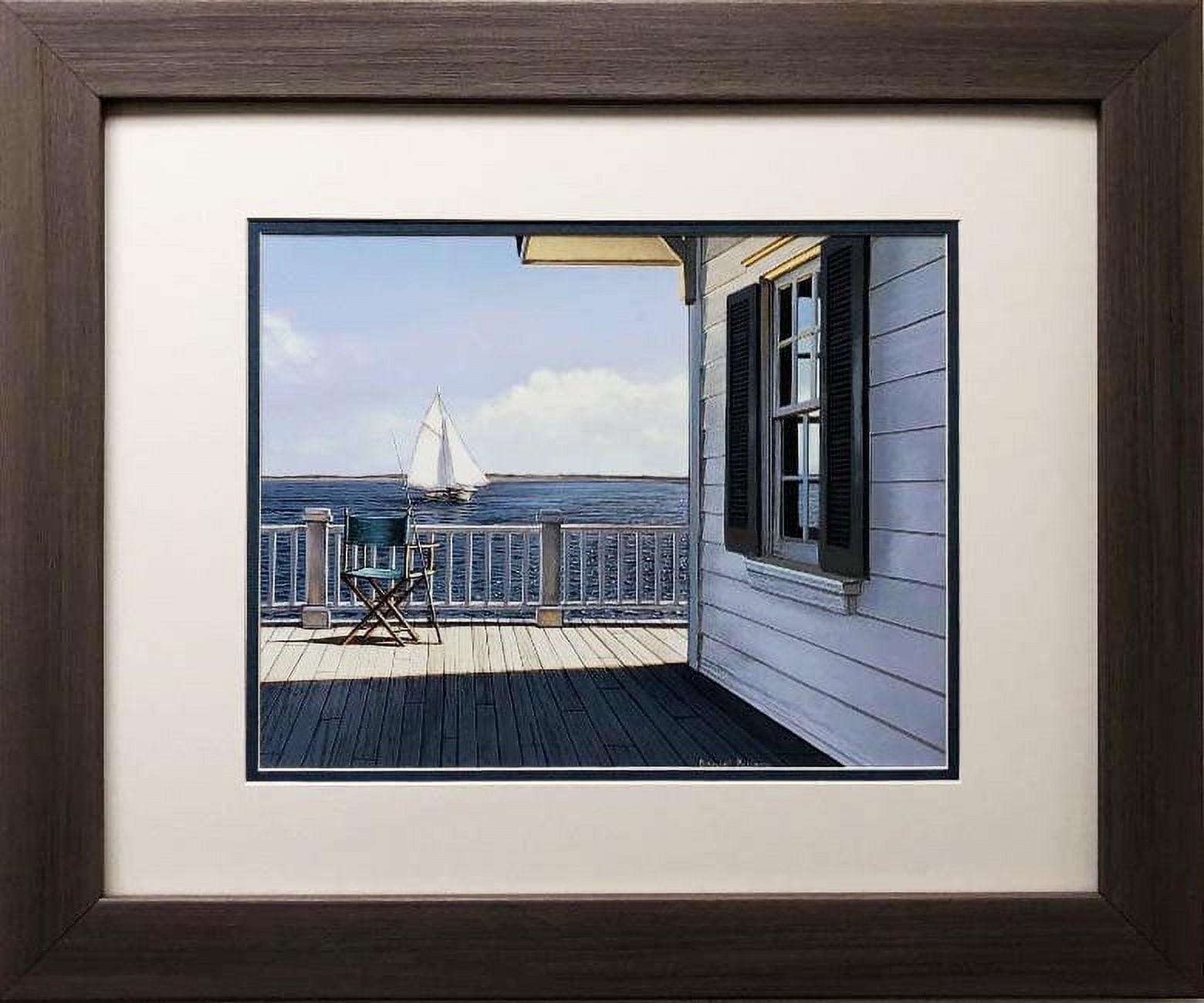 Daniel Pollera "On the Bay" New CUSTOM FRAMED Art Generic - Walmart.com