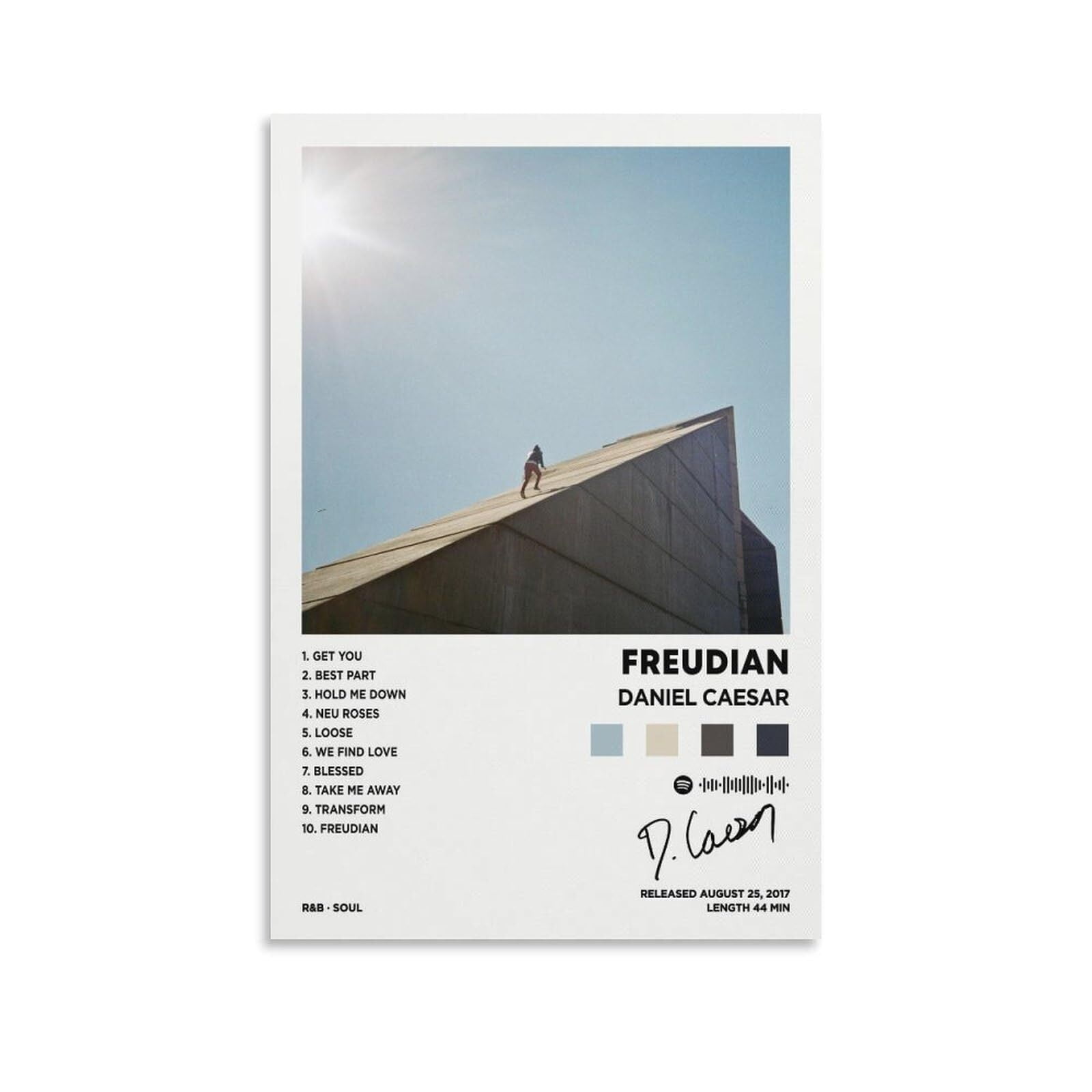 Daniel Poster Caesar - Freudian Album Cover Canvas Poster Print Music ...