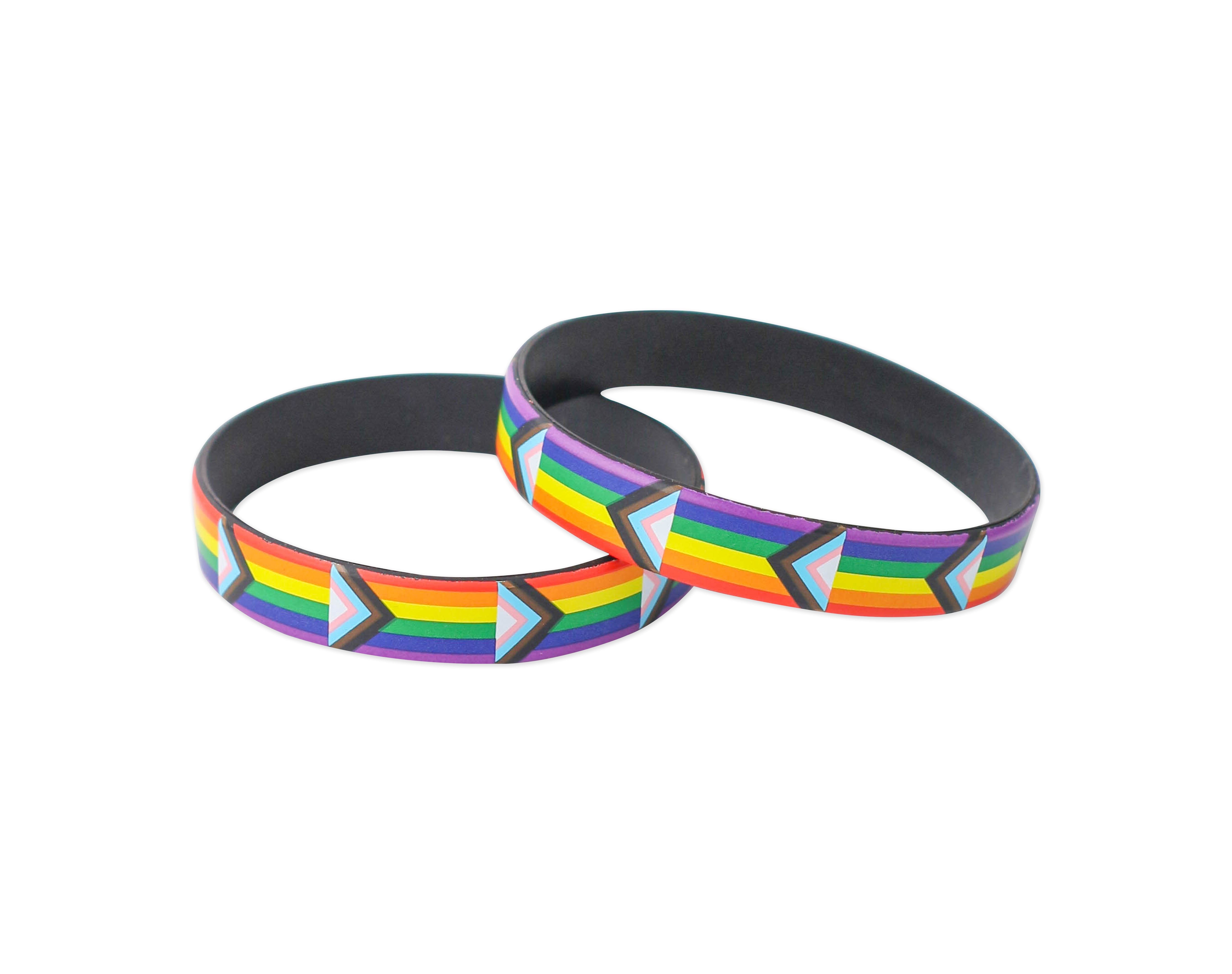The Awareness Company Daniel Quasar Flag Silicone Bracelet Wristbands 2 Pack - Walmart.com