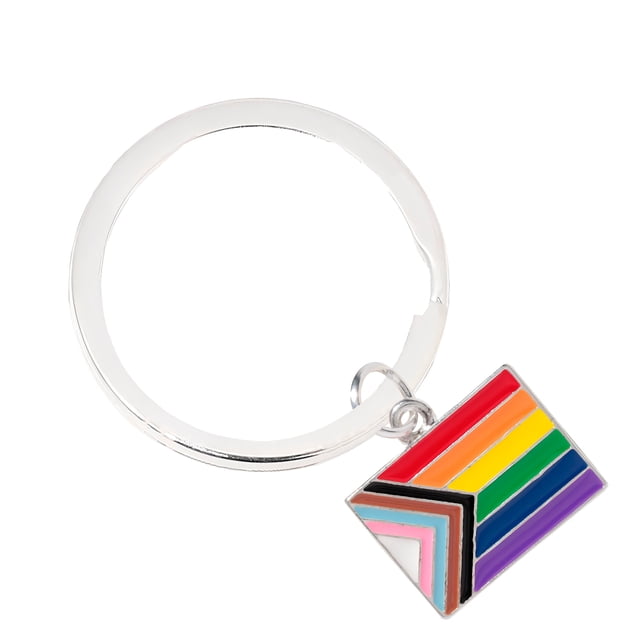 Daniel Quasar Progress Pride Flag Split Ring Key Chains - Walmart ...
