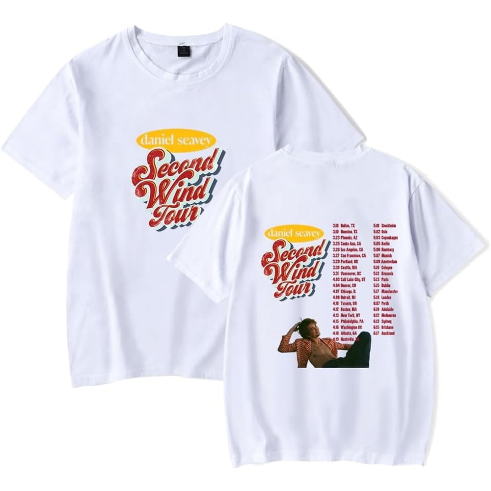 Daniel Seavey Second Wind Tour 2025 Merch Short Sleeve T-shirt Unisex ...