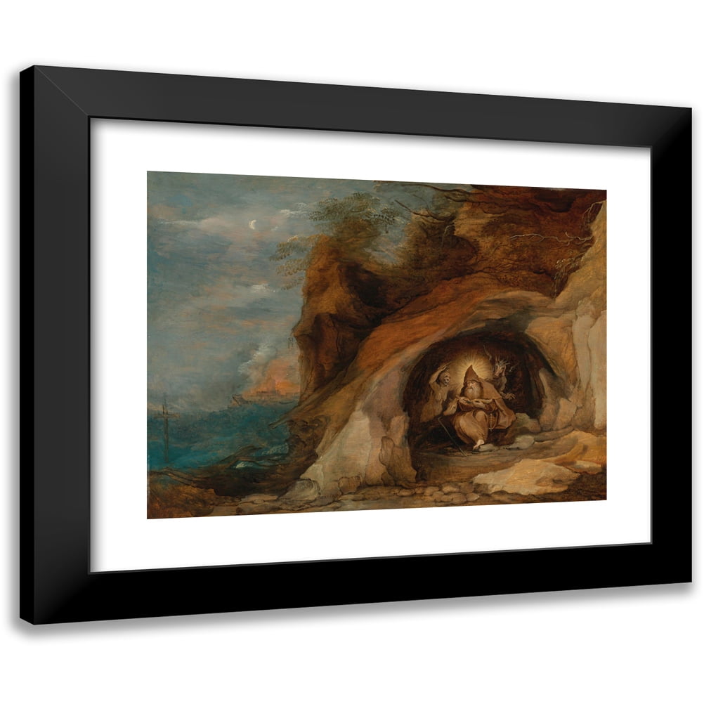 Daniel Seghers 14x12 Black Modern Framed Museum Art Print Titled ...